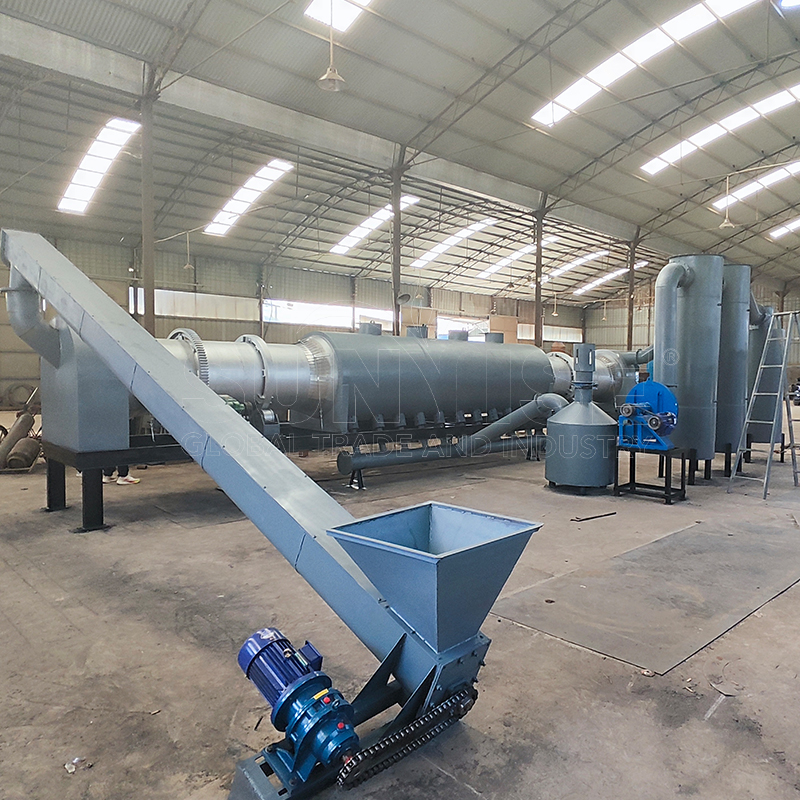 The materials suitable for a continuous carbonization production line ...